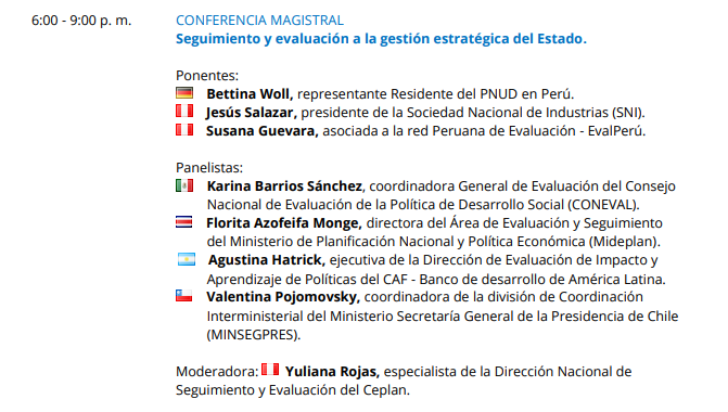 I Congreso Internacional de Planeamiento, Prospectiva y Desarrollo Nacional - CEPLAN - 8 al 11 ...