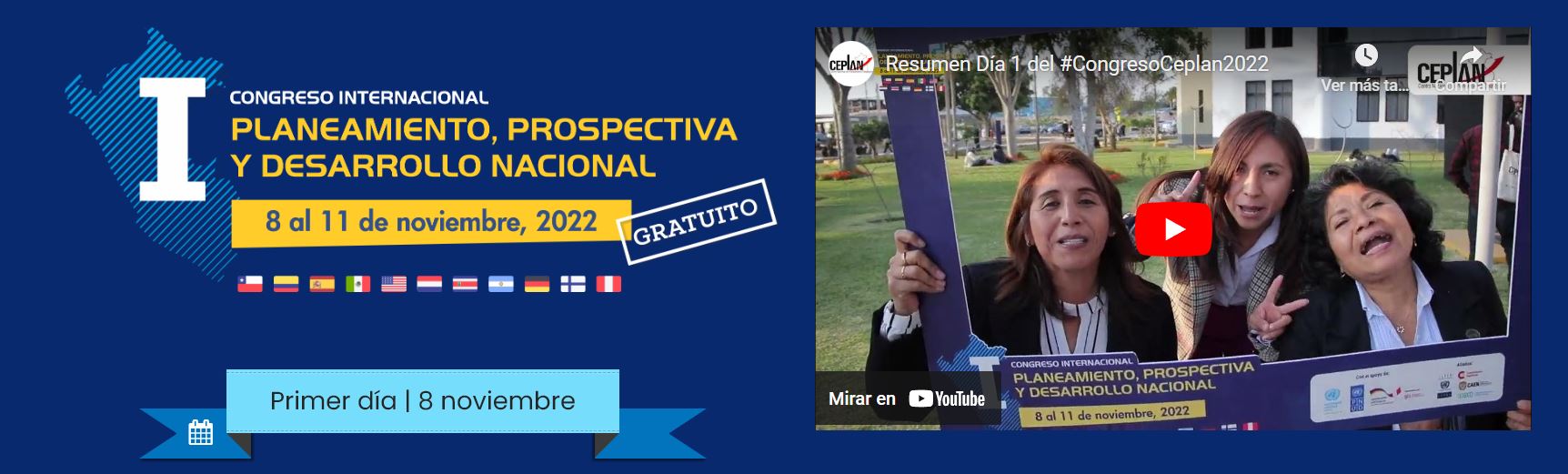 I Congreso Internacional de Planeamiento, Prospectiva y Desarrollo Nacional - CEPLAN - 8 al 11 ...