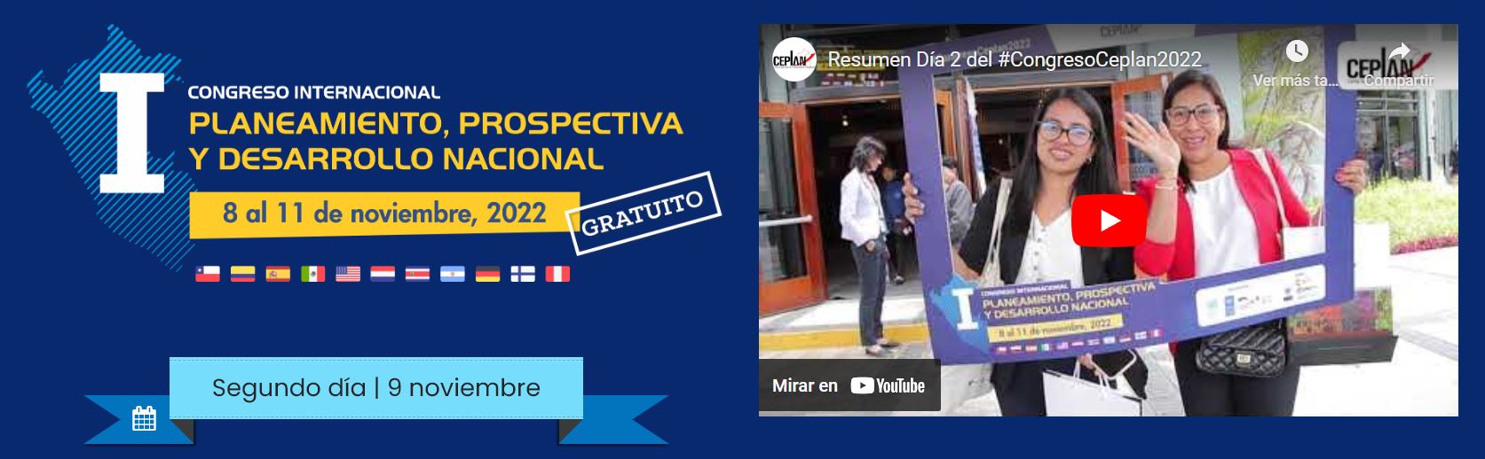 I Congreso Internacional de Planeamiento, Prospectiva y Desarrollo Nacional - CEPLAN - 8 al 11 ...